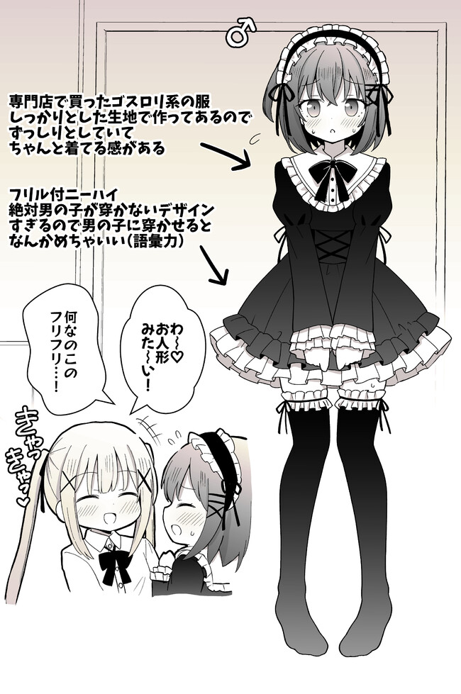 お隣のお姉ちゃんに女装させられる男子 第6話 結城おと ニコニコ漫画